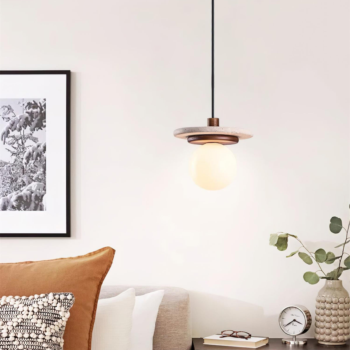 Travertine Pendant Lamps: A Blend of Nature and Modern Design - Docos