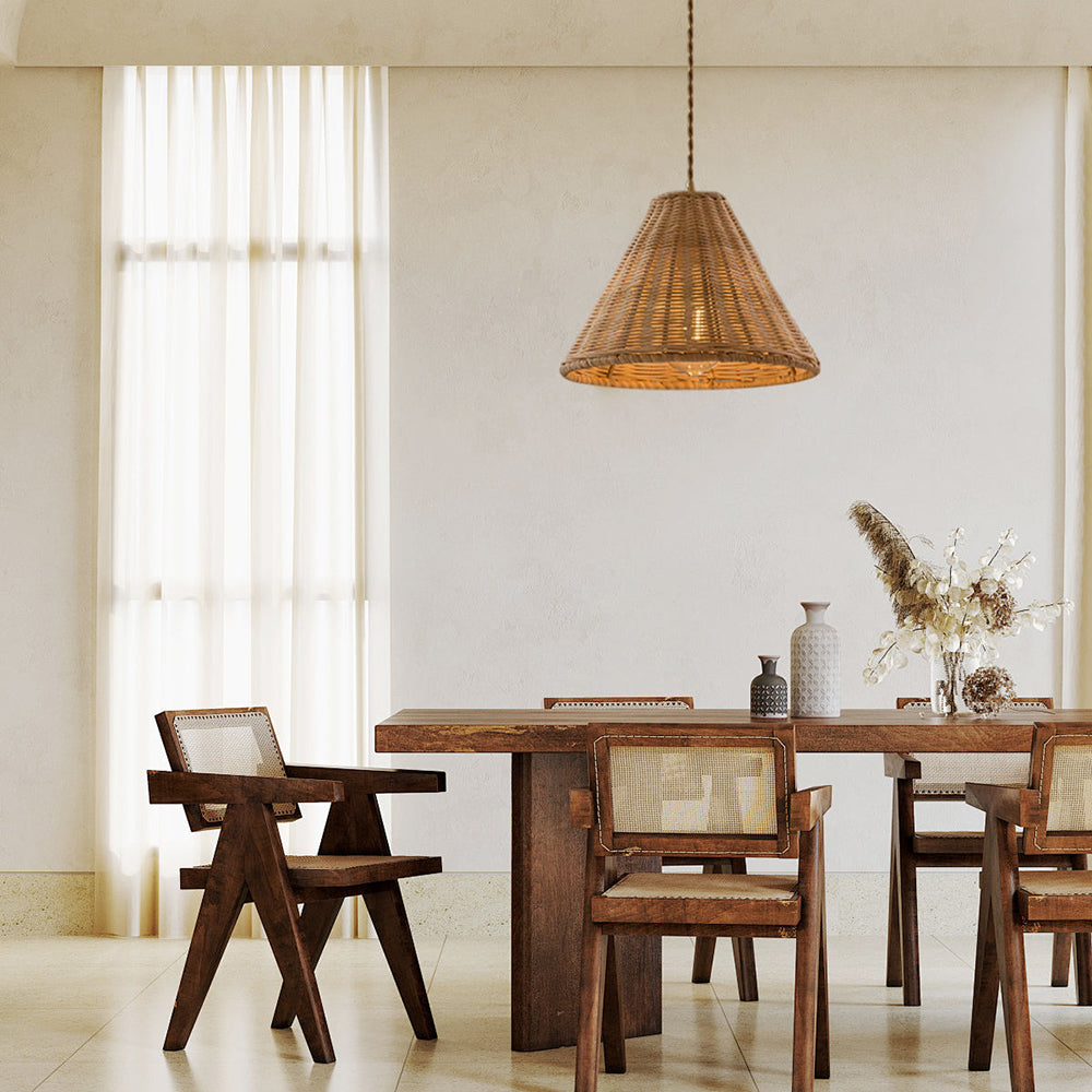 How to Use Rattan and Wooden Lighting Fixtures to Create a Cozy Home A - Docos