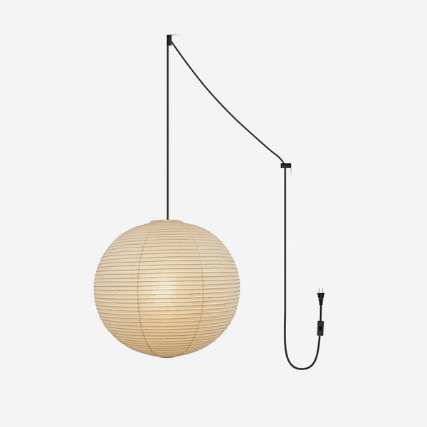 Akari A Series Plug In Pendant Lamp Black Wire Version - Docos