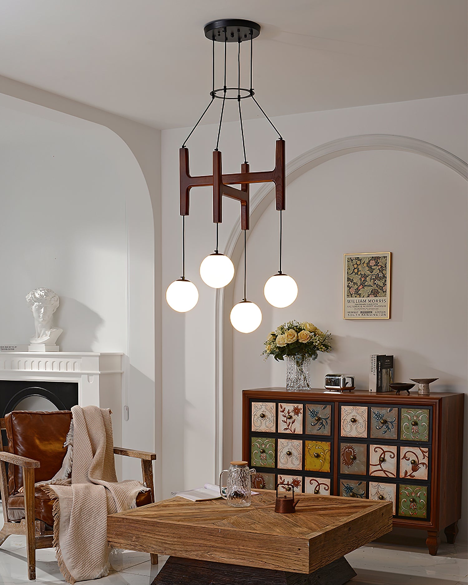 Astra Wood Chandelier - Docos