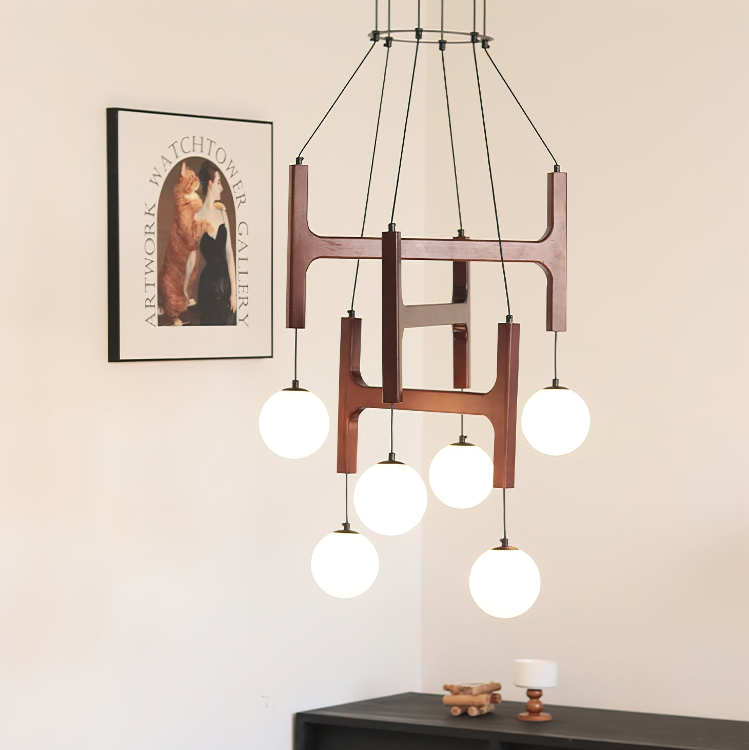Astra Wood Chandelier - Docos