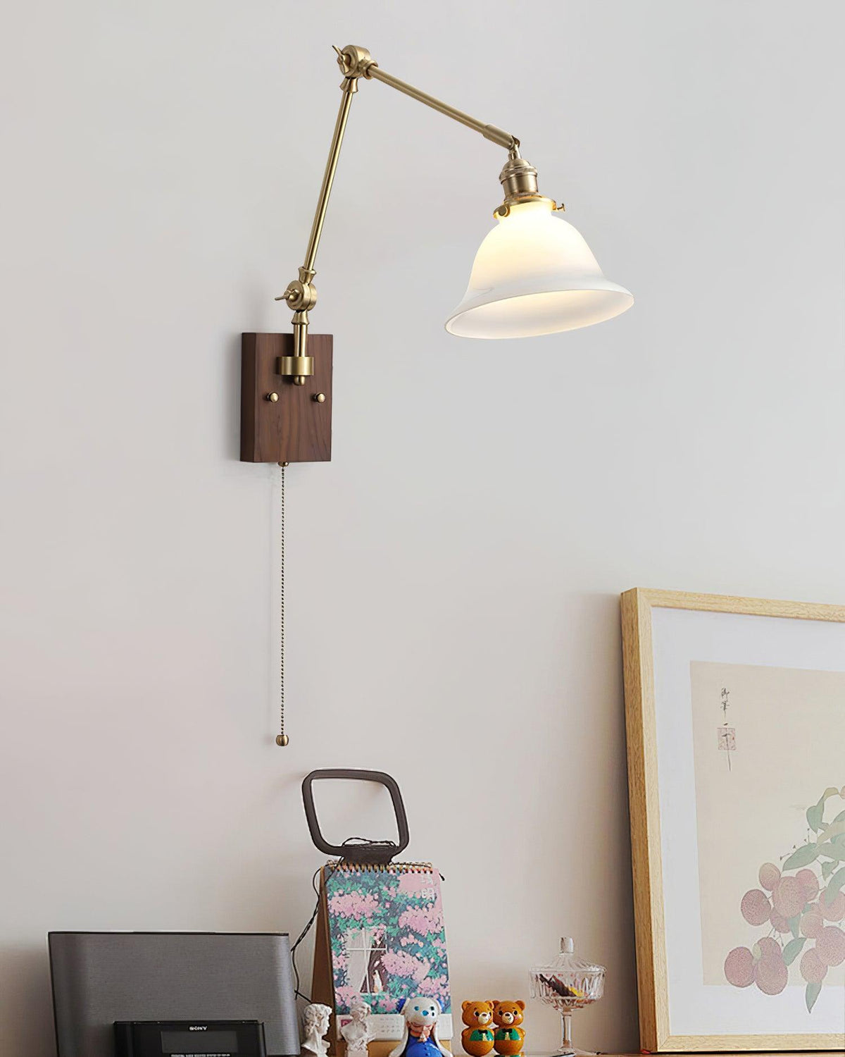 Banker Swing Arm Wall Light 7″- 4.3″ - Docos