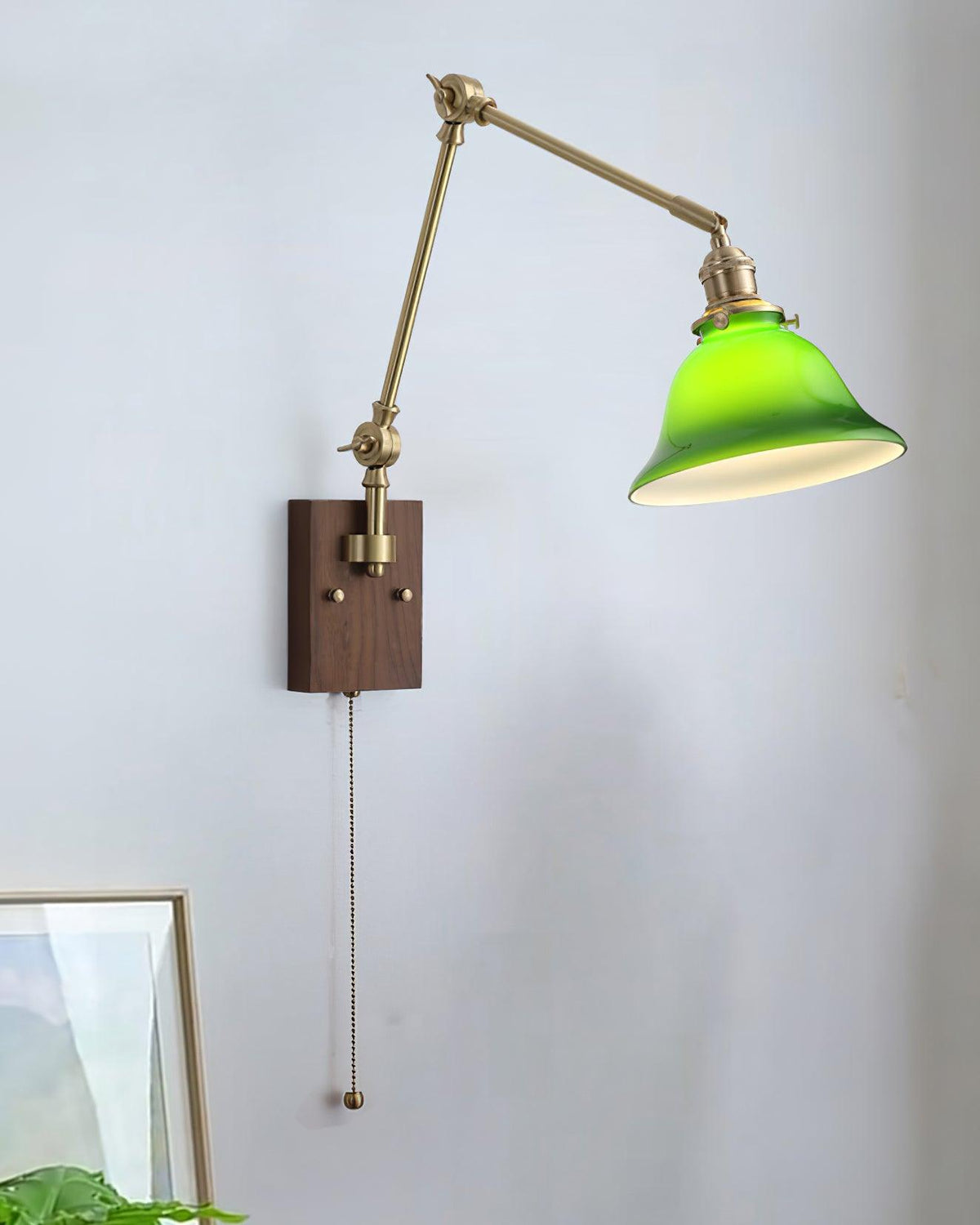 Banker Swing Arm Wall Light 7″- 4.3″ - Docos