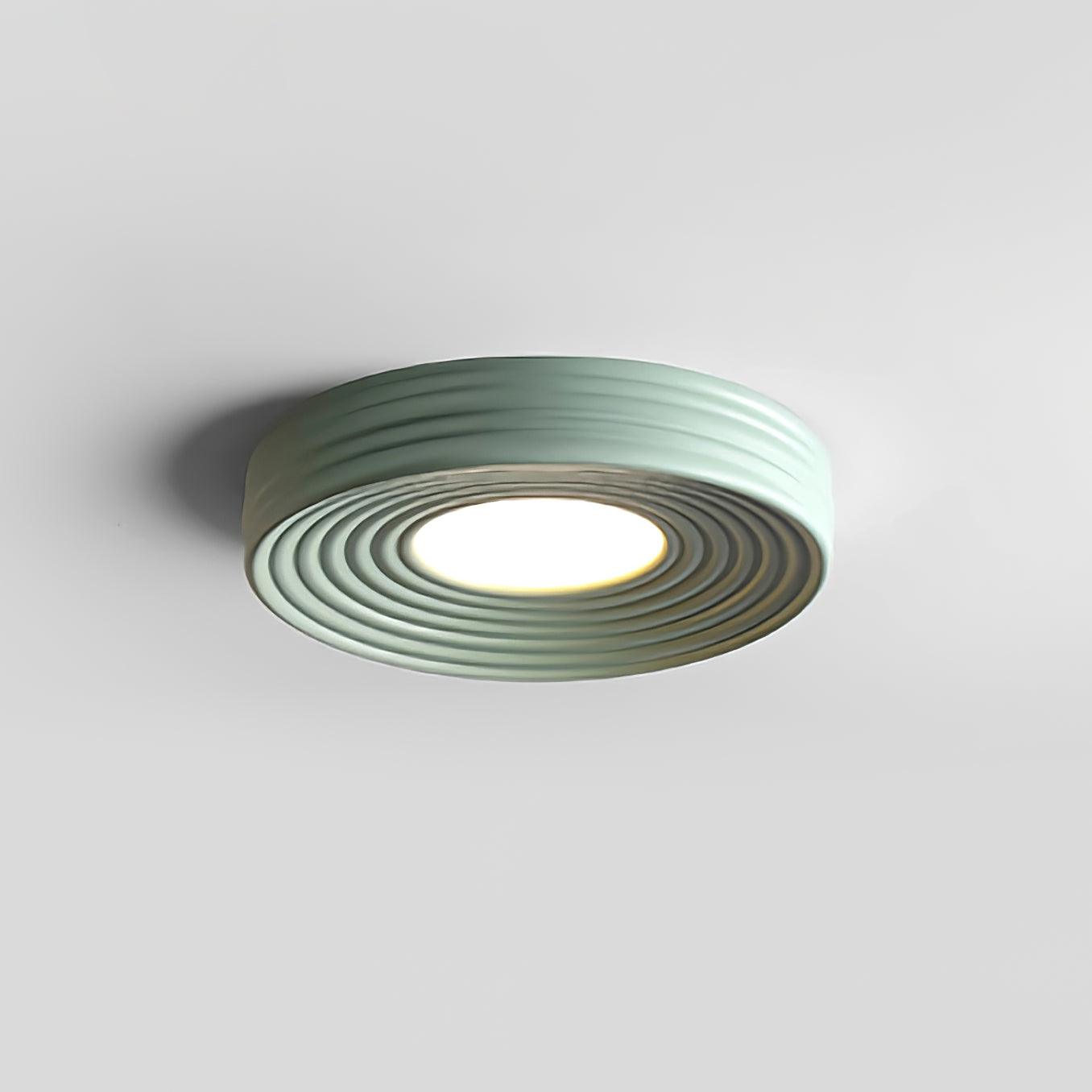 Cream Ribbed Ceiling Light - Docos