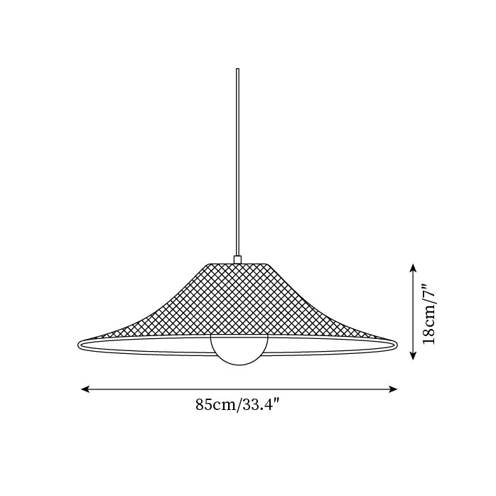 Elisa Rattan Pendant Lamp - Docos