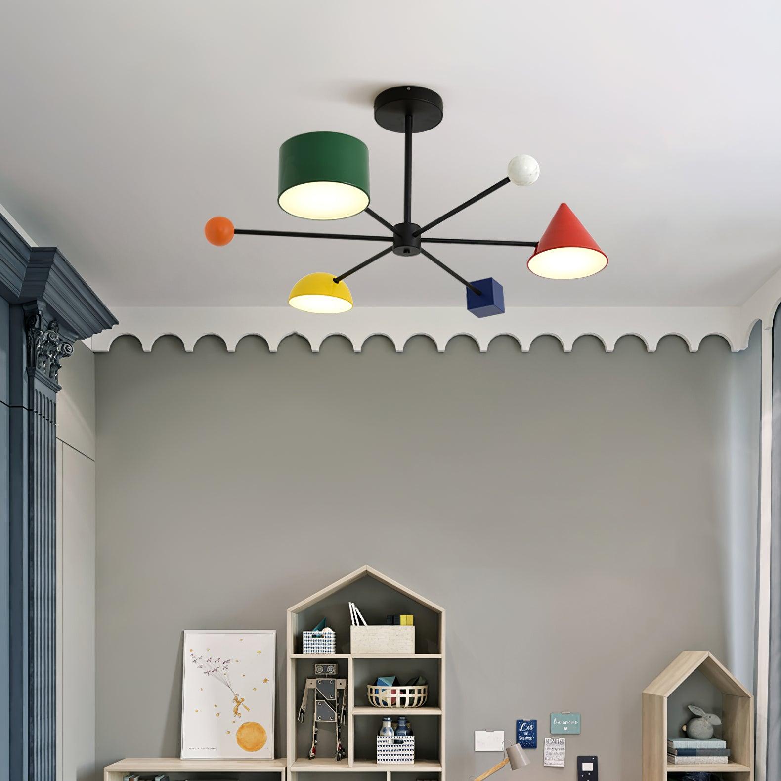 Geometric Colorful Ceiling Light - Docos