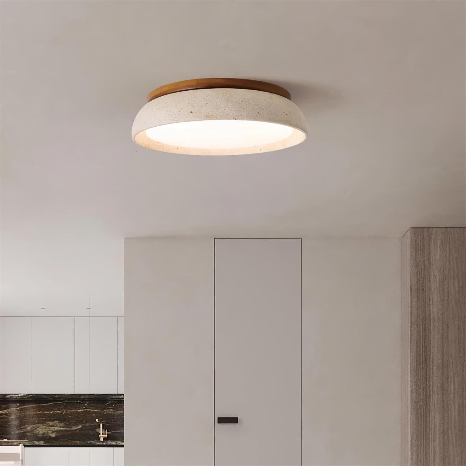 Piedra Travertine Ceiling Light - Docos
