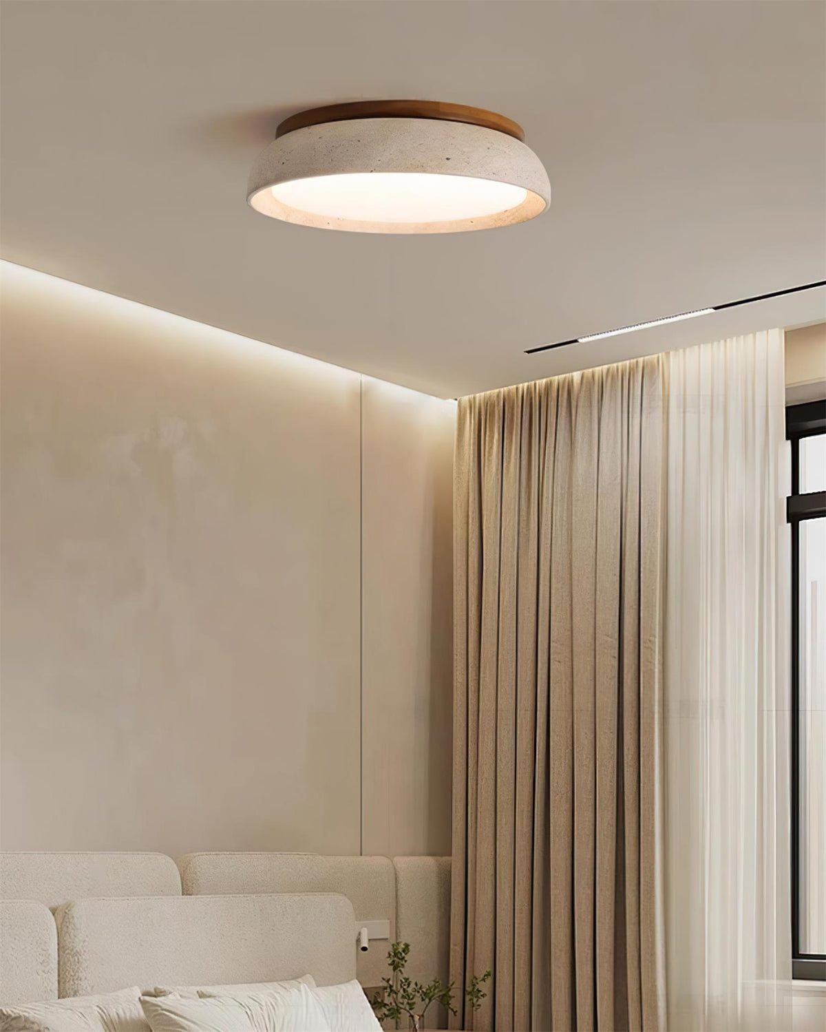Piedra Travertine Ceiling Light - Docos