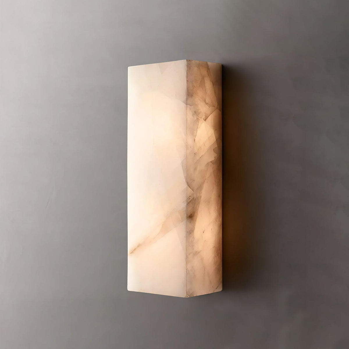 Rectangular Alabaster Wall Sconce - Docos