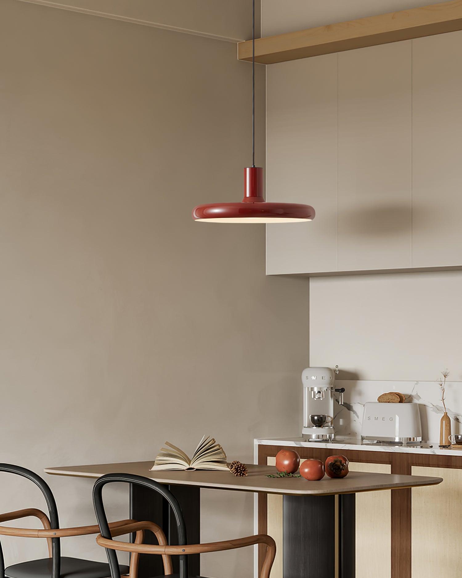 Red Frisbee Pendant Lamp - Docos