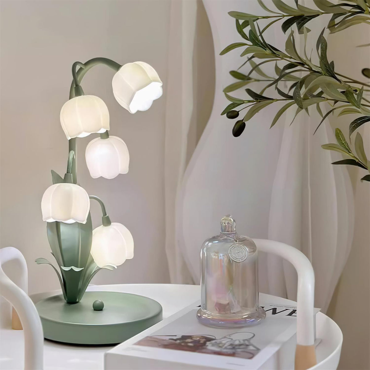 Sara Orchid Table Lamp 7.1″- 14.2″ - Docos
