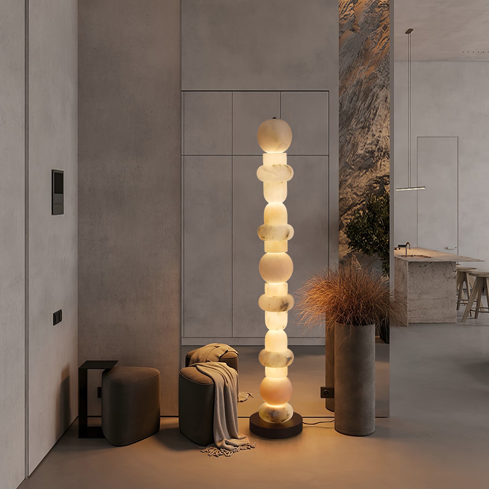 Tribeca Alabaster Floor Lamp - Docos