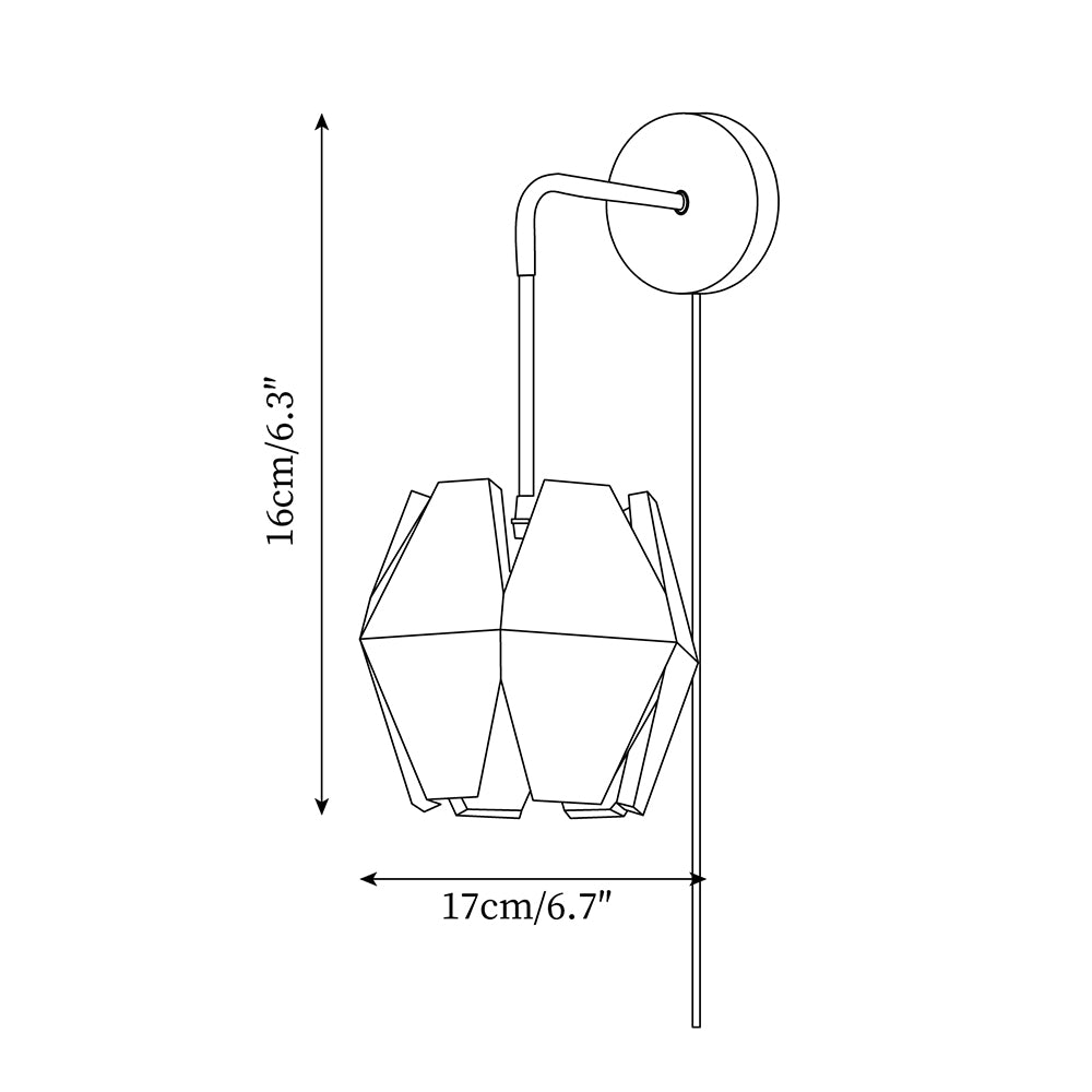 Wood Astris Plug In Wall Lamp - Docos