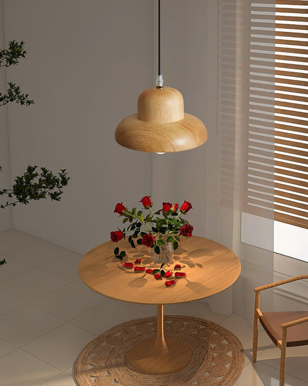 Wood Hat Pendant Lamp - Docos