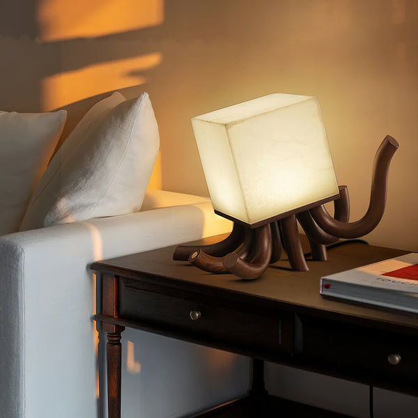 Wooden Octopus Table Lamp - Docos